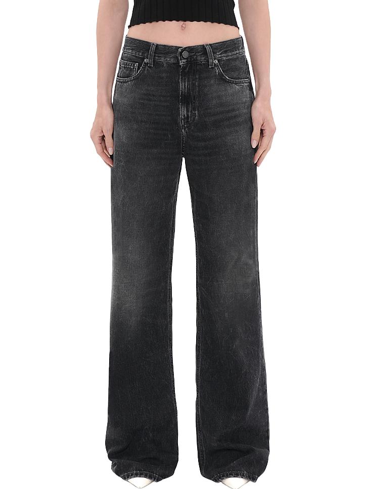 HAIKURE Korea Mid-Rise Wide-Leg Jeans